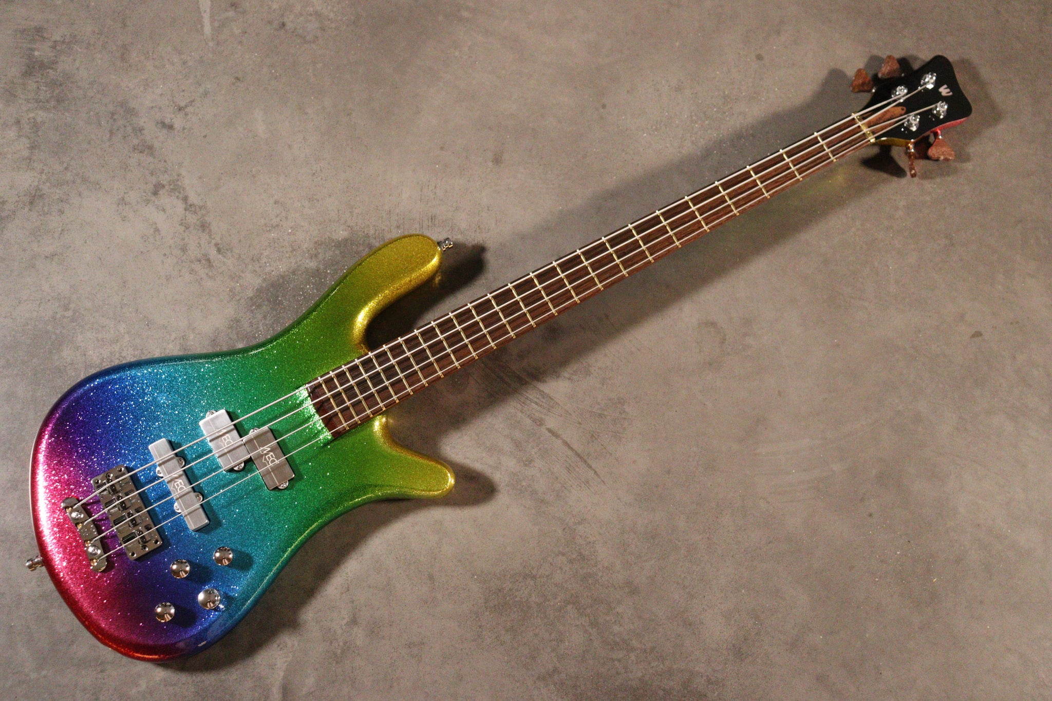 Warwick Streamer Stage 'Rainbow' Custom shop - Bass Freaks Sprl